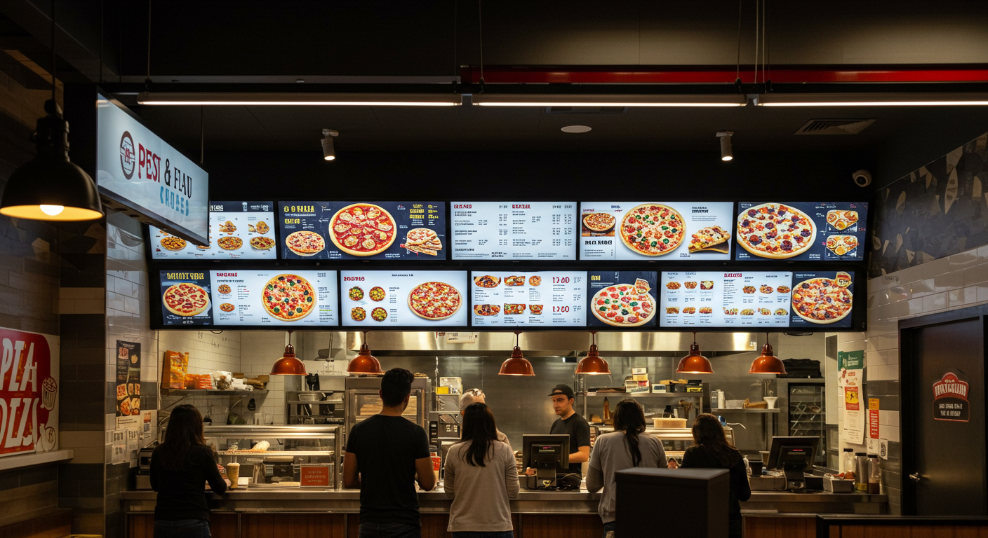 Digital Signage for Restaurants - G Drive Signage Fast Food